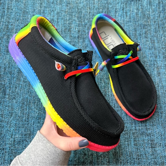 Hey Dude | Shoes | Hey Dude Wally Stretch Pride Slip On Casual Shoes In ...